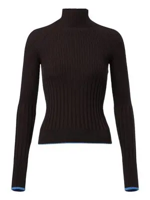 Proenza Schouler Daniella Ribbed-knit Sweater - Black