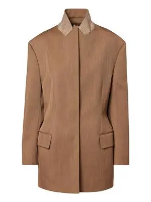 FFORME Malina Virgin Wool Blazer - Beige