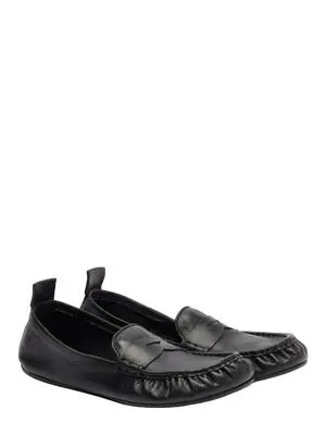 Acne Studios Leather Penny Loafers - Black