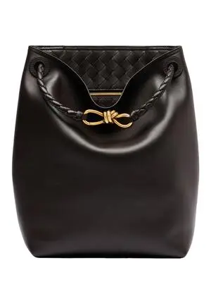 Bottega Veneta Small Leather Bucket Bag - Brown