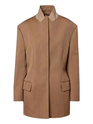 FFORME Malina Virgin Wool Blazer - Beige