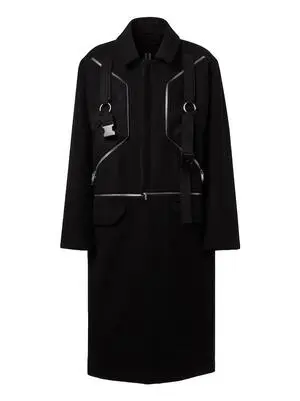 Rick Owens Virgin Wool Coat - Black