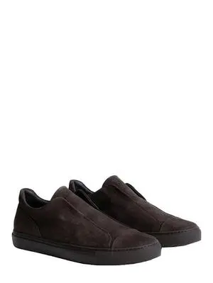 Robert Barakett Catro Laceless Suede Slip-on Sneaker - Brown
