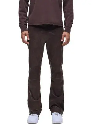 Hudson Jeans Walker Kick Flare Jeans - Distress Brown