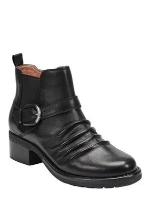 Earth Ruched Bootie Black 02
