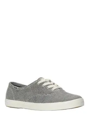 Keds® Champion Printed Suede Sneakers - Black/white
