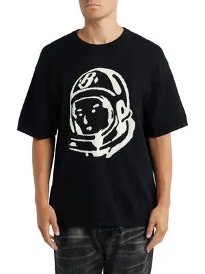 BILLIONAIRE BOYS CLUB Bb Helmet Head Cotton Graphic Sweater Tee Black