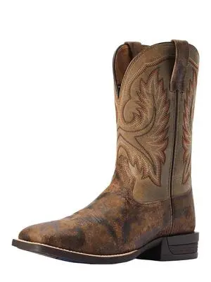 Ariat Wilder Cowboy Boot - Antique Grey/brown Bomber