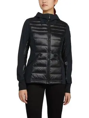 Pajar Mixed Media Quilted Puffer - Black