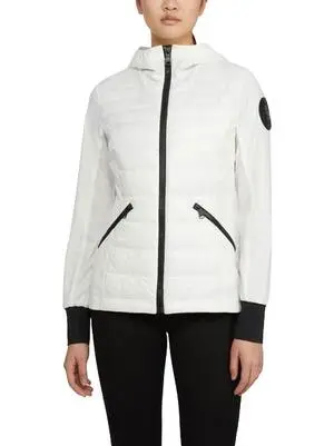 Pajar Mixed Media Quilted Puffer - White Op