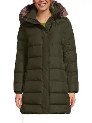 LANDS' END Down Winter Coat Woodland Moss