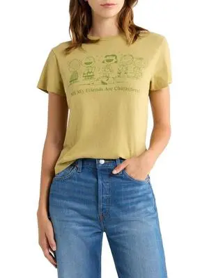 RE/DONE Classic Peanuts® Cotton T-shirt - Lightcedar