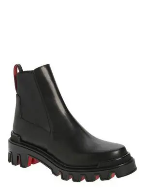 CHRISTIAN LOUBOUTIN Machacroche Dune Chelsea Boot - Black