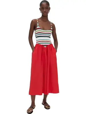 LE BOP Alix Striped Dress - Red Stripe