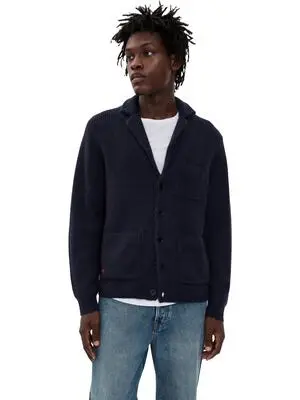 ALEX MILL Mitchell Cashmere Cardigan - Navy