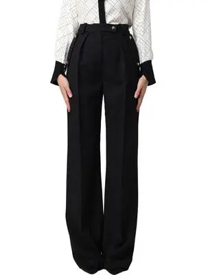 Elisabetta Franchi Wide Leg Trousers Black