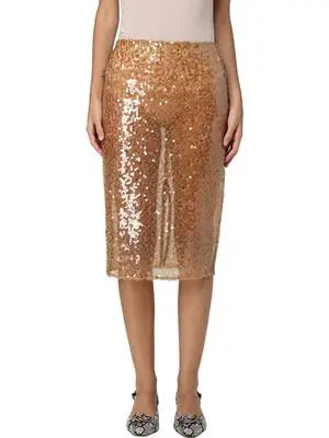 Elisabetta Franchi Sequin Embellished Skirt - Honey