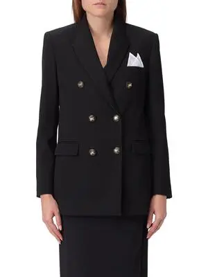 Elisabetta Franchi Double-breasted Jacket - Black