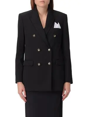 Elisabetta Franchi Double-breasted Jacket - Black