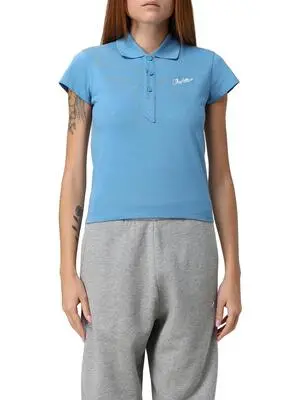 Attico The Attico Polo Shirt Gnawed Blue