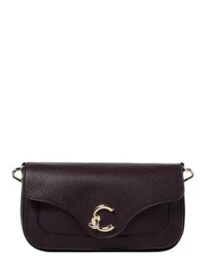 COCCINELLE Coccinelle C-Me Grained Leather Bag Plum