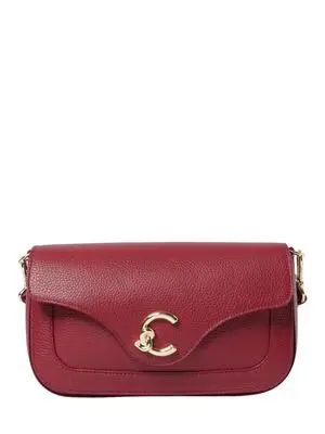 COCCINELLE Coccinelle C-Me Grained Leather Bag Red