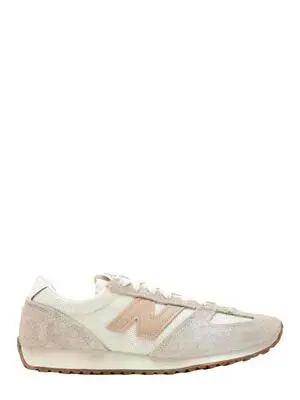 NEW BALANCE 471 Suede And Mesh Sneakers - Neutrals