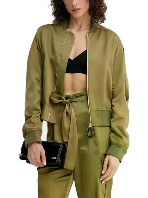 SIMONA CORSELLINI Zip-fastening Bomber Jacket - Green