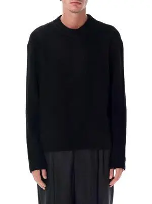 BERNER KUHL Naval Ribbed Crew-neck Sweater - Black