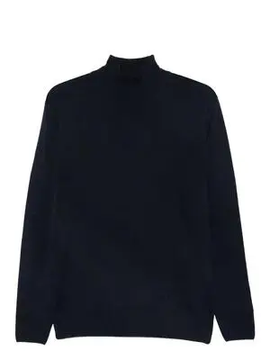 Canali Long-sleeve Wool Sweater - Blue
