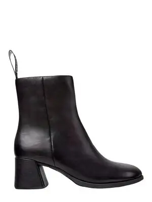 Camper 65mm Kora Leather Ankle Boots - Black