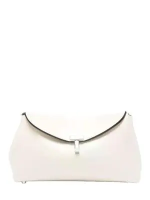 TOTÊME T-Lock Naplack Clutch White