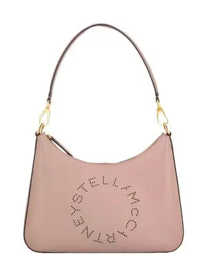 Stella McCartney Small Logo-cut Shoulder Bag - Neutrals