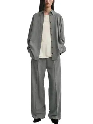 TOTEME Classic Button-Down Shirt Grey