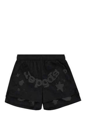 SP5DER Beluga Double Layer Shorts - Black