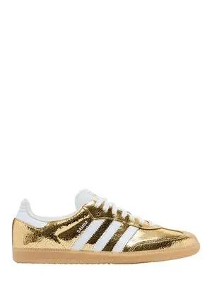Adidas Samba Og Cracked Metallic Pack Sneakers - Gold