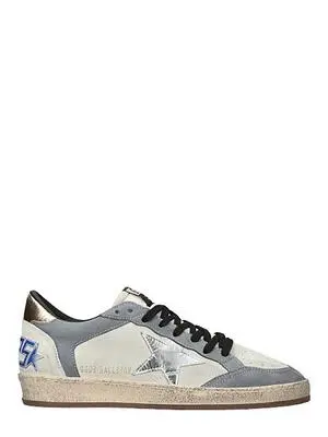 GOLDEN GOOSE Ball Star Suede Low-top Trainers - Denim