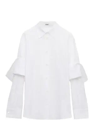 Loewe Stripe Long-sleeve Cotton Shirt - White