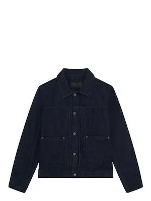 The Kooples Regular-fit Denim Trucker Jacket - Blue Electric