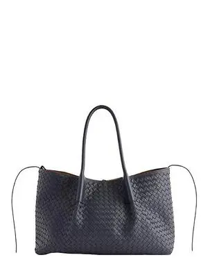 Bottega Veneta Pinacoteca Large Tote Bag - Nocturnal/mud-mb