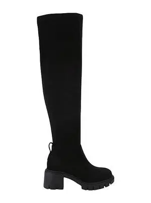 Kurt Geiger Suede Knee-high Heeled Boots - Black