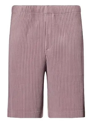 Issey Miyake Knitted Pleated Drawstring Shorts - Seaside Purple