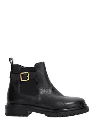 DUNE Leather Chelsea Boots - Black Leather