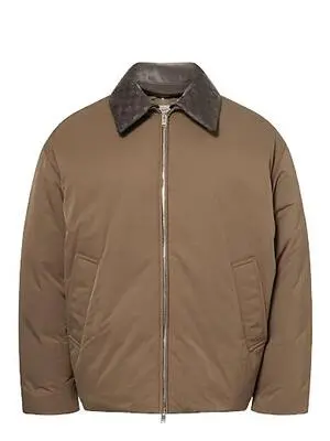 Bottega Veneta Intrecciato-collar Washed Tech Puffer Jacket - Camo