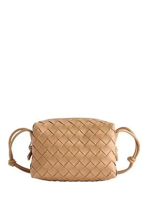 Bottega Veneta Mini Loop Leather Cross-body Bag - Biscuit-gold