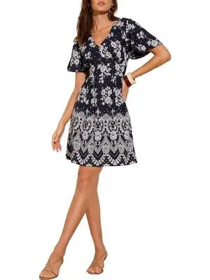 FRIENDS LIKE THESE Floral Print Minidress - Blue