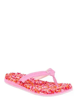 Sanuk Bubblecush Flip Flop Pink Multi