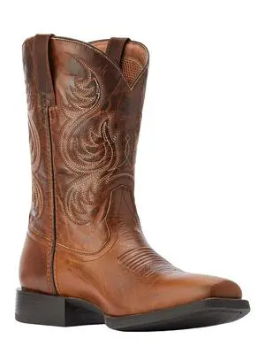 Ariat Sport Boss Western Boot - Rich Cognac