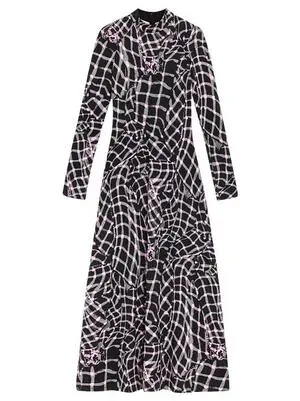 UNTITLED IN MOTION Speculus Turtleneck Jersey Maxi Dress - Folds