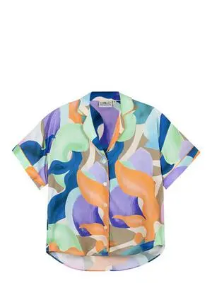 UNTITLED IN MOTION Printed Camp Shirt Forma